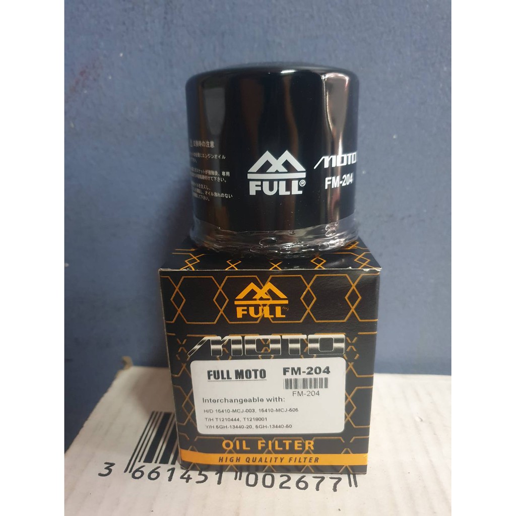 กรองน้ำมันเครื่อง FM-204 (bigbike) Full Razer FORZA CBR650 MT07 ของแท้ ...