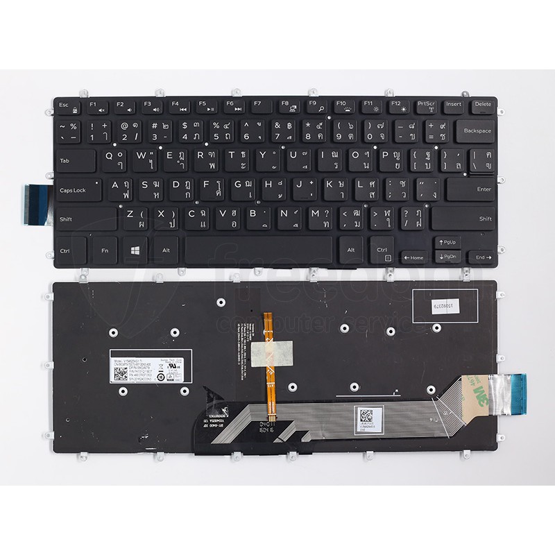 KEYBOARD DELL คีย์บอร์ด DELL INSPIRON 14-7466 14-7467 ไทย อังกฤษ ประกัน ...