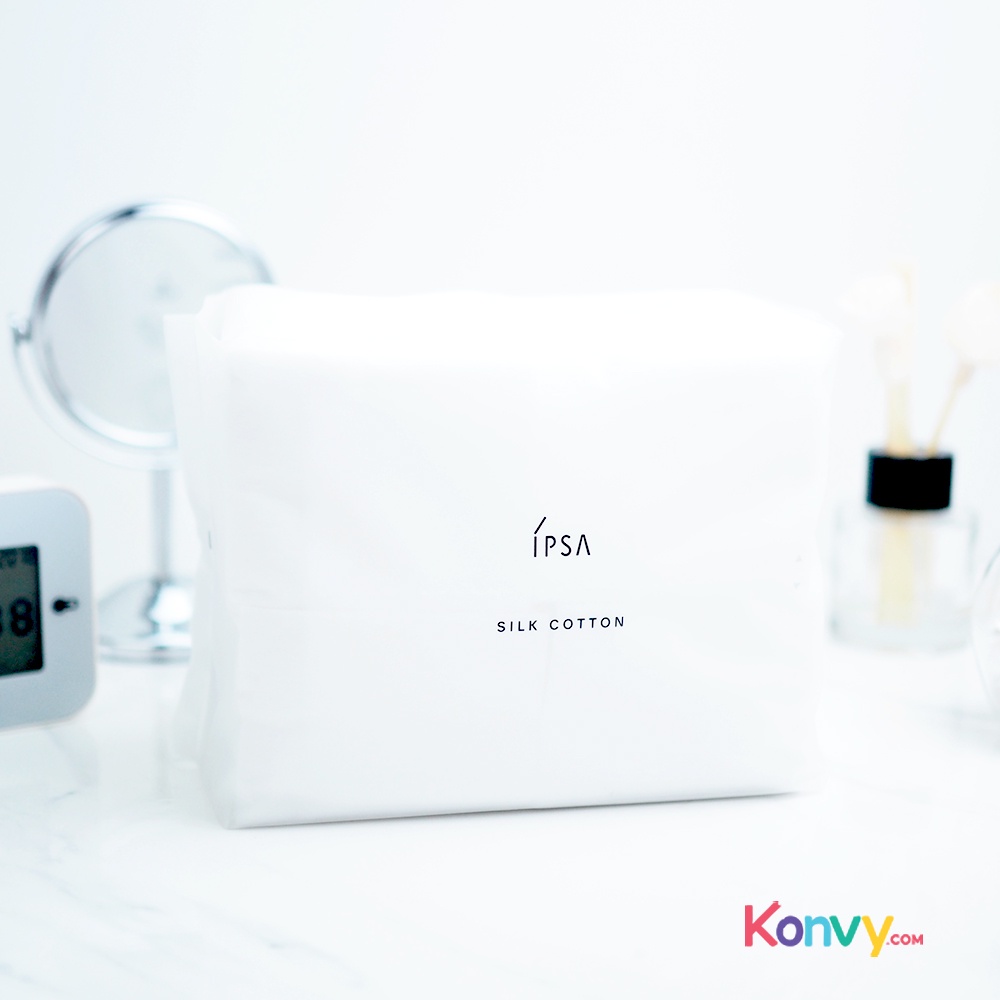 IPSA สำลีสำหรับเช็ดหน้า Silk Cotton Facial 120 แผ่น. | Shopee Thailand