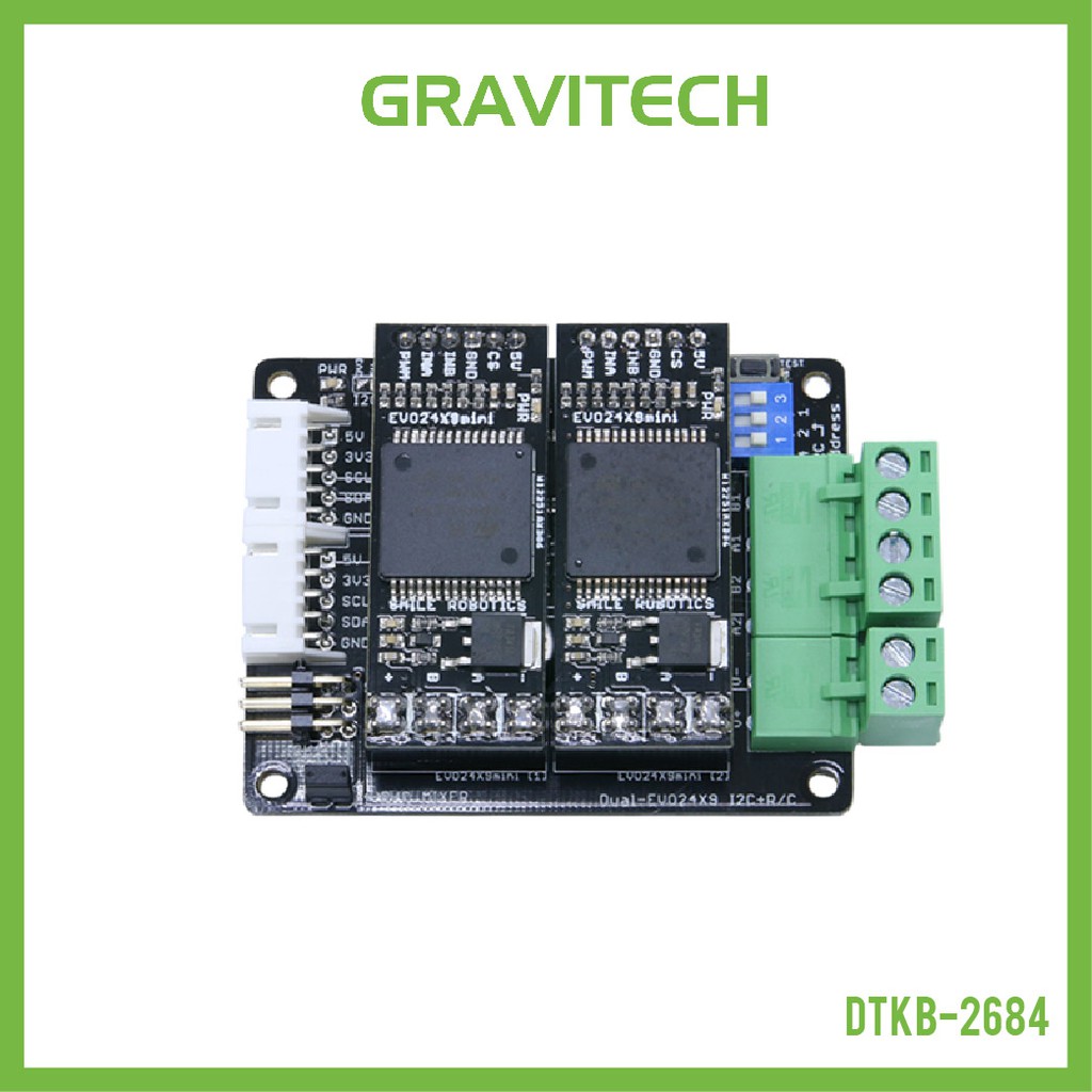 [Gravitechthai]Dual-EVO24X9 I2C+R/C Set Motor Driver - KidBright ...
