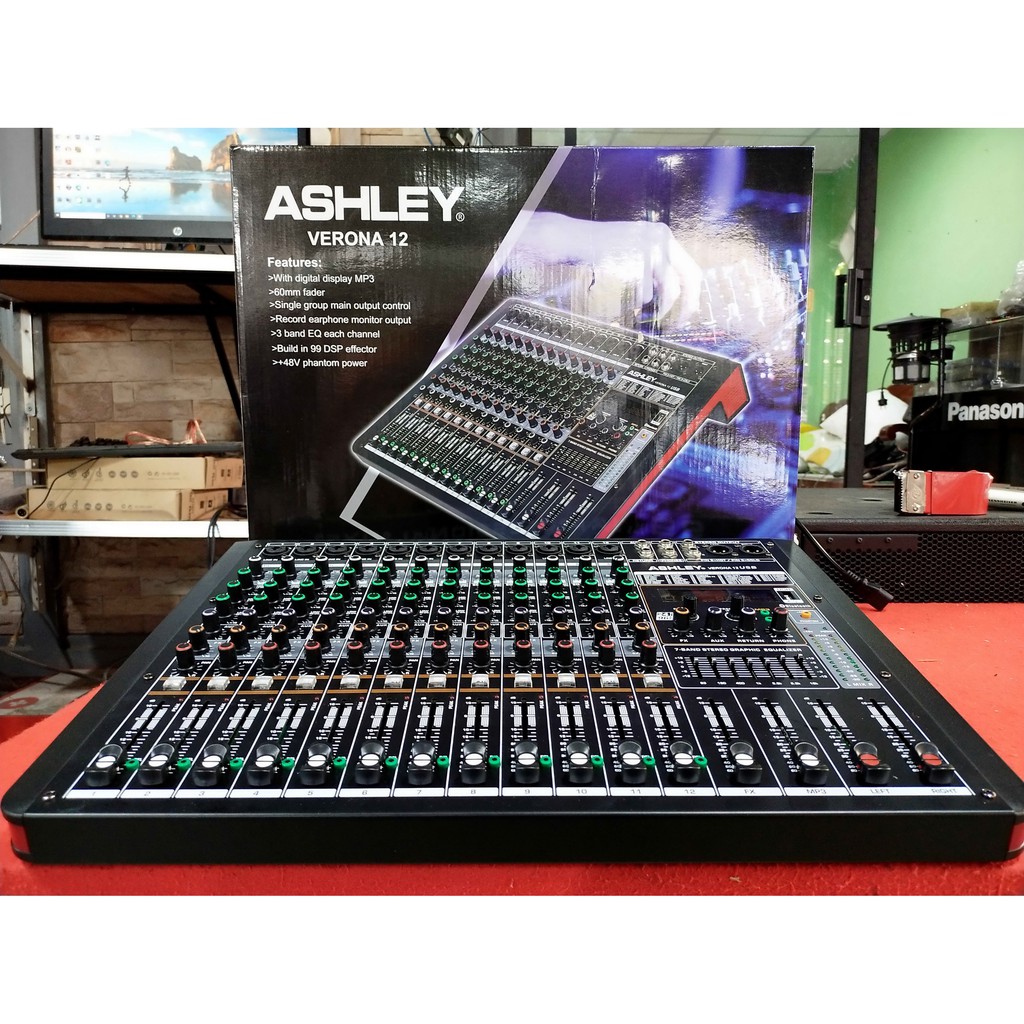 มิกซ์เซอร์ Ashley VERONA 12 มี Bluetooth-USB,MP3,Recording | Shopee ...