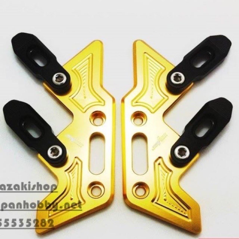 การ์ดบังโช๊คหน้า M-slaz/NewR15 สีทอง | Shopee Thailand
