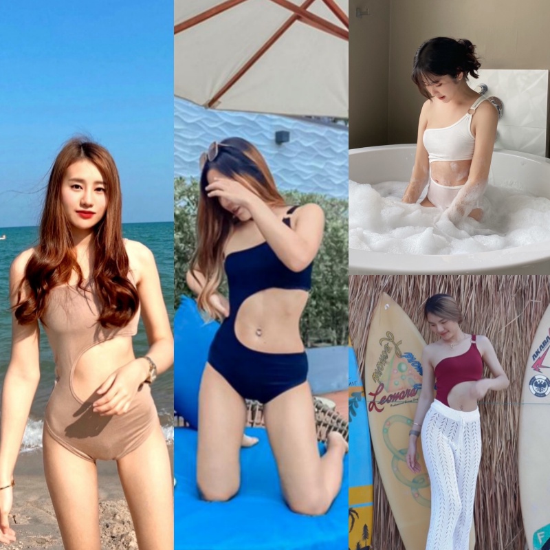 🌈Spinny House🌈 BODYSUIT บอดี้สูท ห่วงสุดเซ็กซี่ เว้าหลังสาวเซ็กซี่ ผ้าเรย่อนเนื้อหนา💓190 187 ...