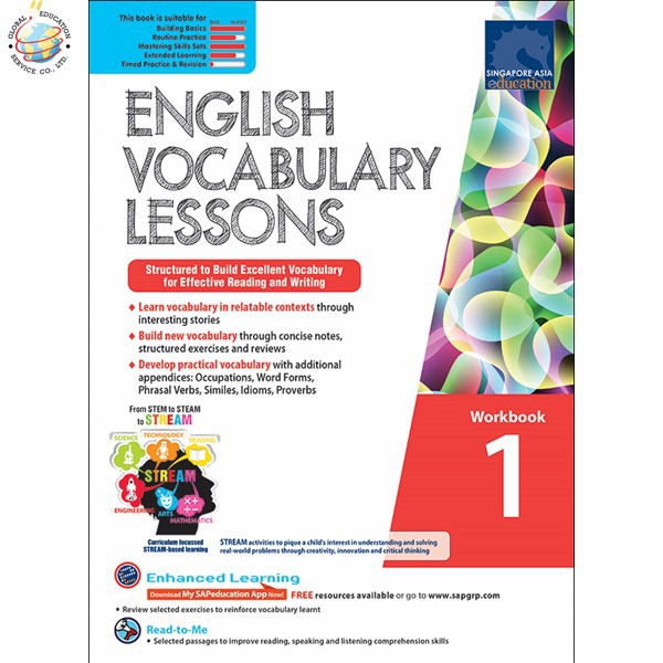 Global Education หนังสือแบบฝึกหัดคำศัพท์ ป.1 English Vocabulary Lessons ...