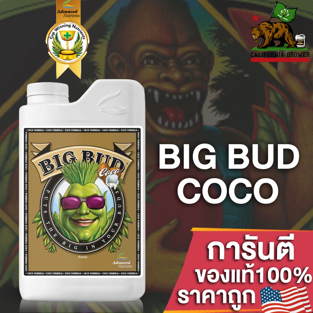 Big Bud COCO ปุ๋ยAdvanced Nutrients ปุ๋ยเร่งดอกใหญ่ เพิ่มน้ำหนักดอกและผลผลิต ขนาด 50/100/250ml ...