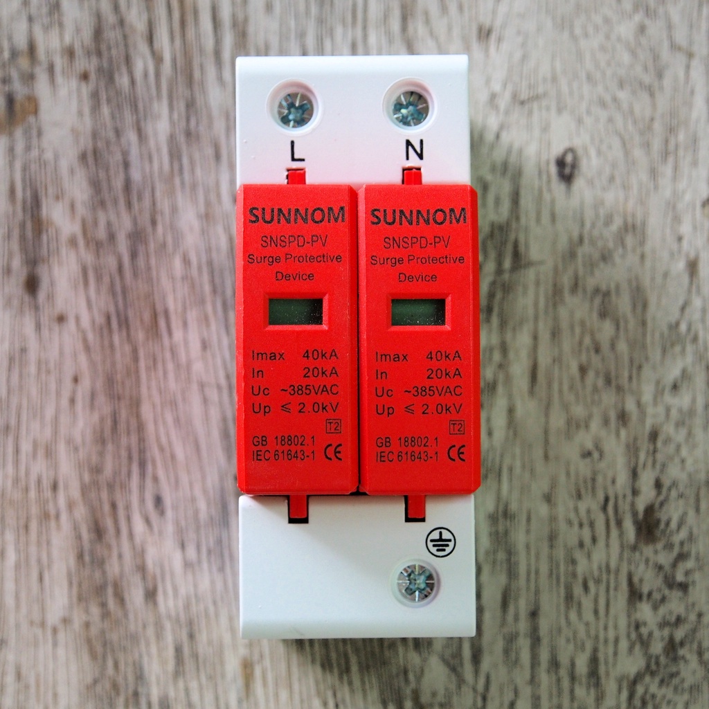 อุปกรณ์ป้องกันฟ้าผ่า AC SURGE PROTECTIVE DEVICE SPD ยี่ห้อ SUNNOM รุ่น ...