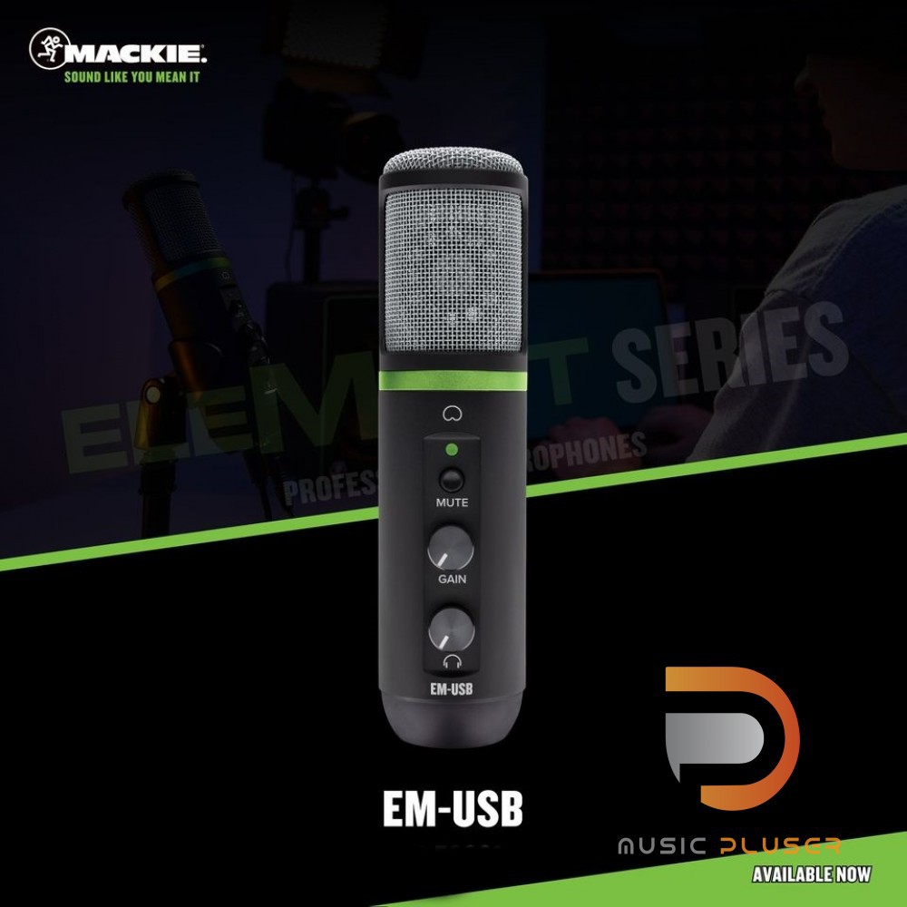 Mackie EM-USB USB Condenser Microphone ไมโครโฟนคอนเดนเซอร์ บันทึกเสียงแบบ USB Microphone รองรับ ...