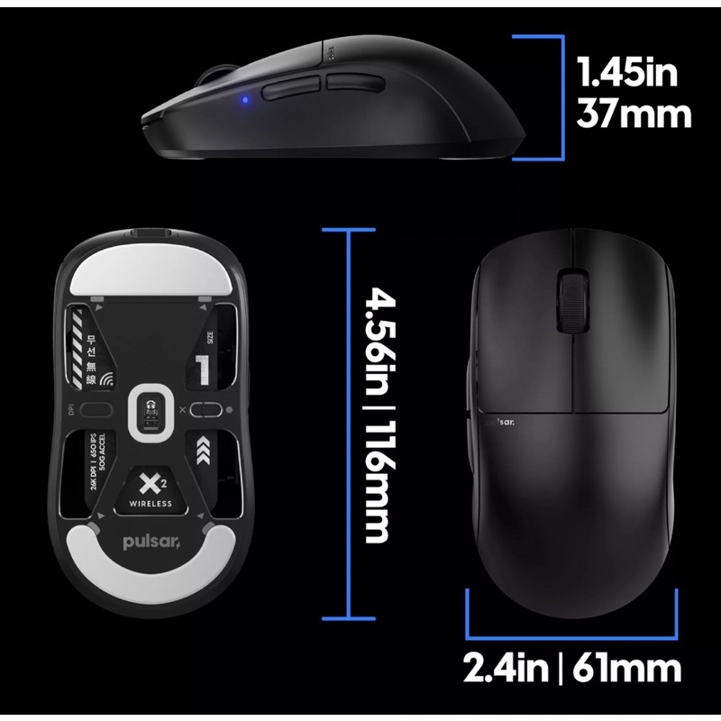 Pulsar X2 Wireless Mini Gaming Mouse | Shopee Thailand