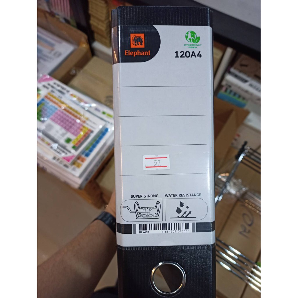 (KTS)(SALE)แฟ้มใส่เอกสาร ตราช้าง (ชนิดสันกว้าง 3 นิ้ว) No.120A4 ...