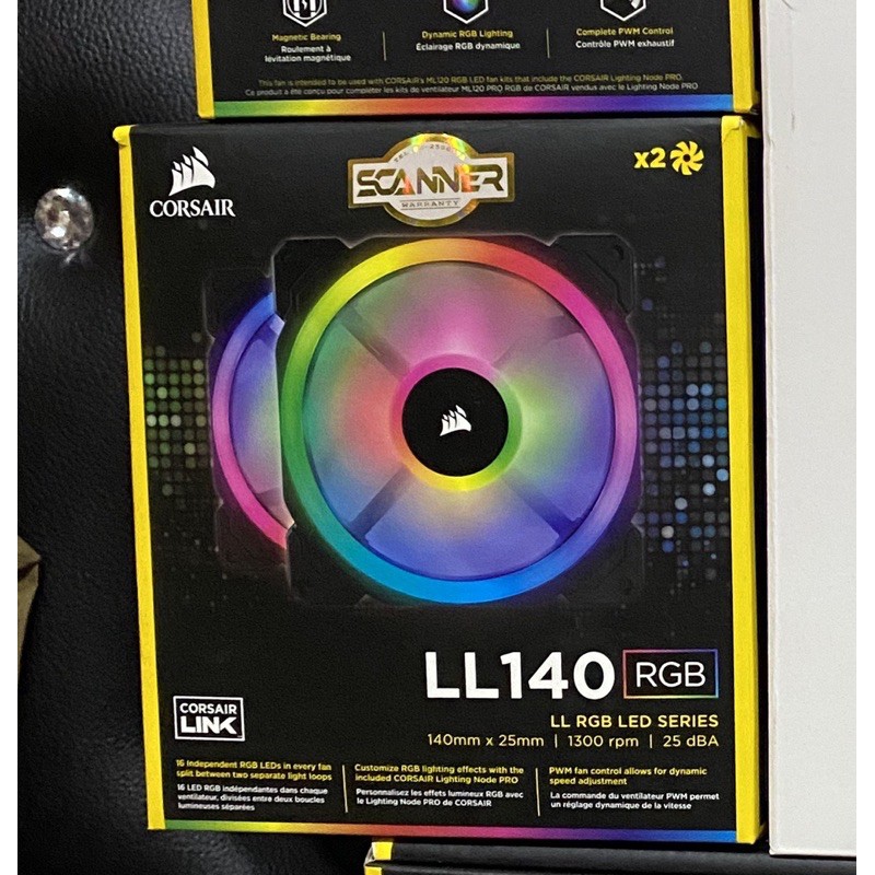 พัดลมเคส CORSAIR LL140 RGB 2 FAN WITH LIGHTING NODE PRO | Shopee Thailand
