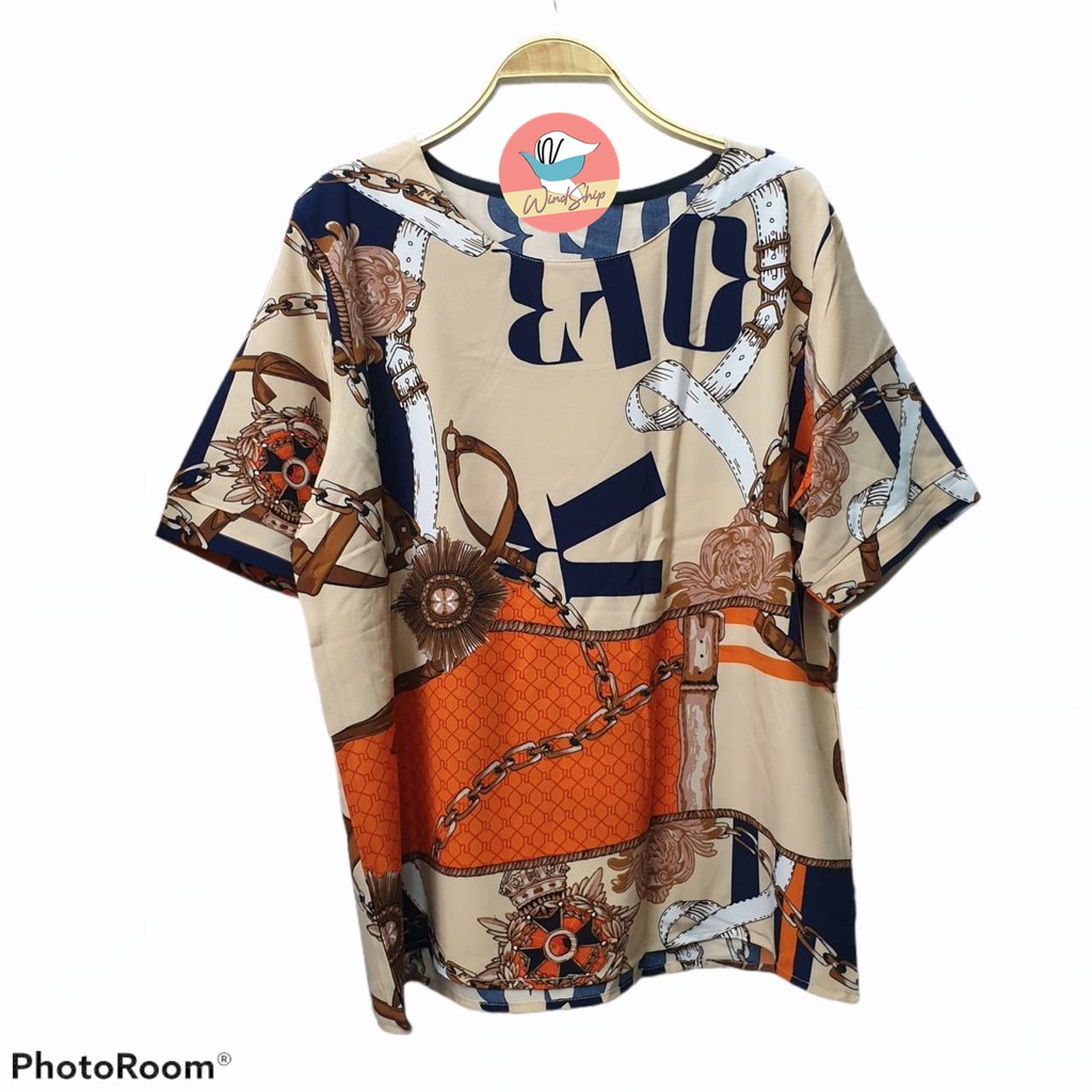 เสื้อผู้หญิง S7-S13 เสื้อยืดผ้าไหมอิตาลี ไม่ต้องรีด เลือกลายได้ เสื้อสาวอวบ (WO2) | Shopee Thailand