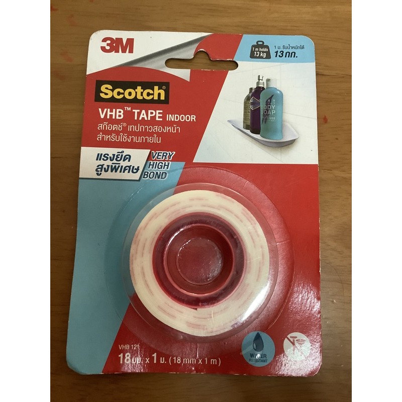 3M Scotch VHB เทปกาว 2 หน้าใช้งานภายใน รับน้ำหนัก 13 กก. มี 2 ขนาด ...