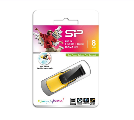 Silicon Power FLASH DRIVE 8GB ULTIMA U31 (YELLOW) สินค้าใหม่ ไม่มี ...