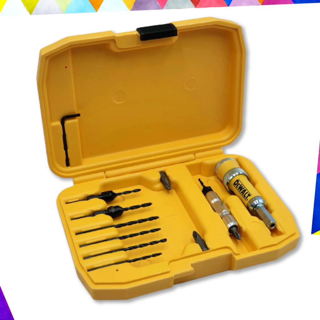 DEWALT รุ่น DW2735P DW2735 ชุดดอกสว่านเจาะนำและชุดไขควง 12 ชิ้น/กล่อง ...