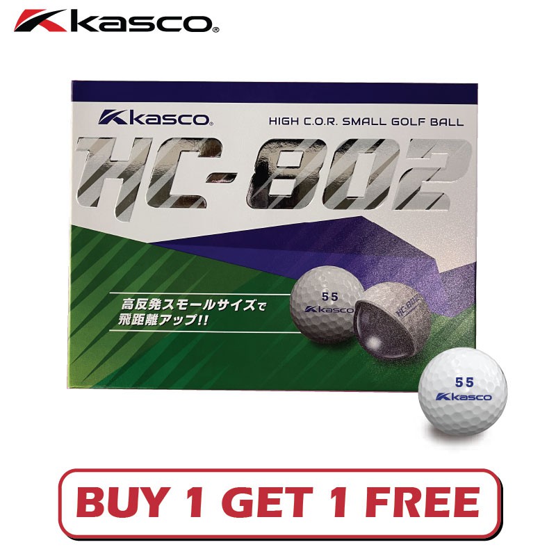 [ซื้อ 1 โหล แถม 1 โหลฟรี] KASCO White HC-802 High cor Small Golf Ball BUY 1 GET 1 FREE (2dz) ลูก ...