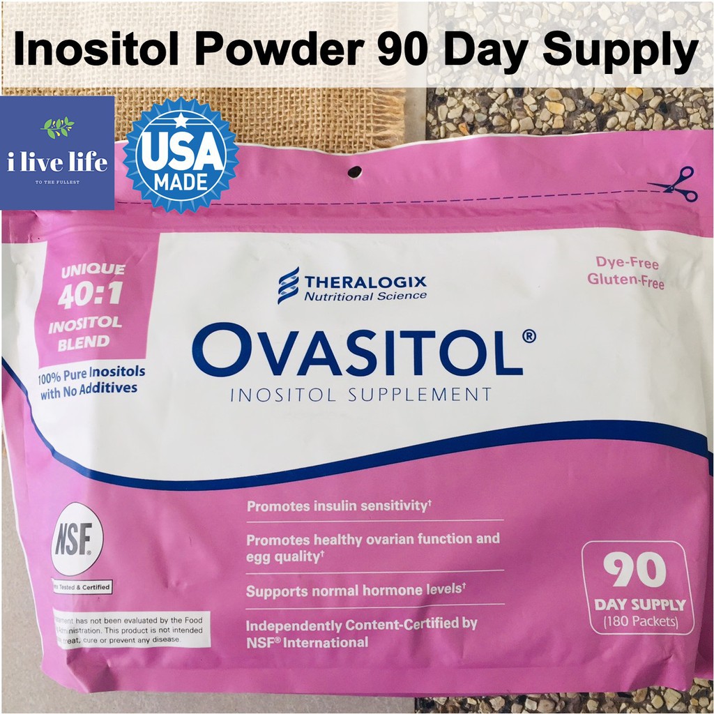 30 ซอง/Packet/Sachets Inositol Powder Supplement | Theralogix | Shopee ...