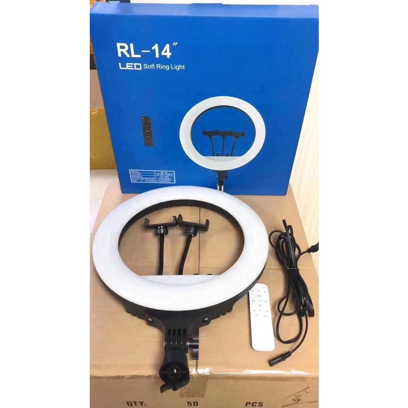 Telecorsa ชุดไฟไลฟ์สด ชุดไฟปรับเปลี่ยนสีได้ ไฟวงแหวน RL-14" LED Soft Ring Light รุ่น lighting ...