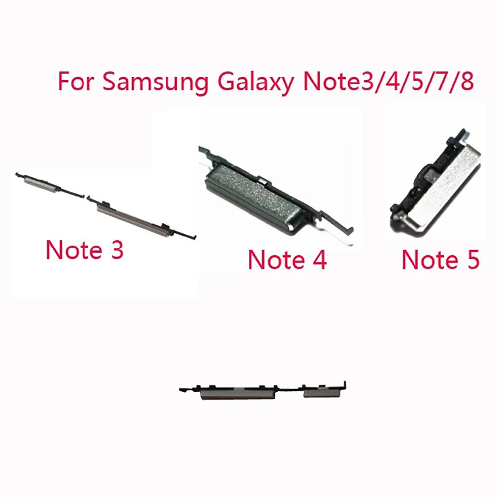 100% ใหม่ Samsung Galaxy Note 2/Note 3/Note 4/Note 5/Note 8/Note 9 ปุ่มและปุ่มปรับระดับเสียงปุ่ม ...