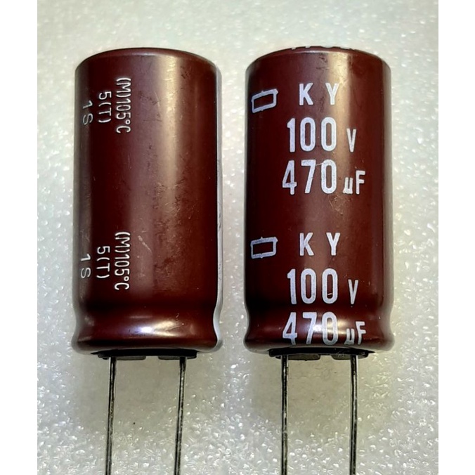Nippon Chemi-con KY 470uf 100v 105° capacitor ตัวเก็บประจุ คาปาซิเตอร์ ...
