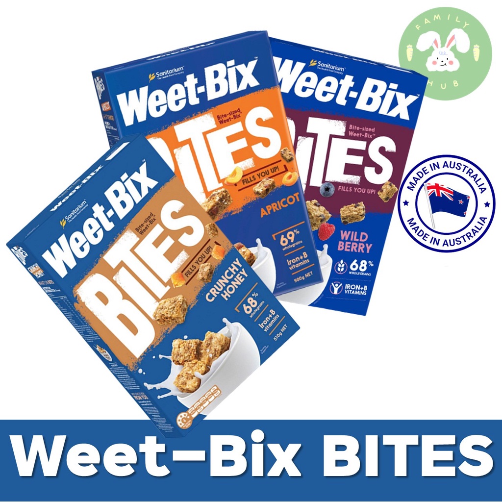 Weet-Bix Bites WeetBix Bites Wild Berry Apricot Crunchy Honey 500g ลอท ...