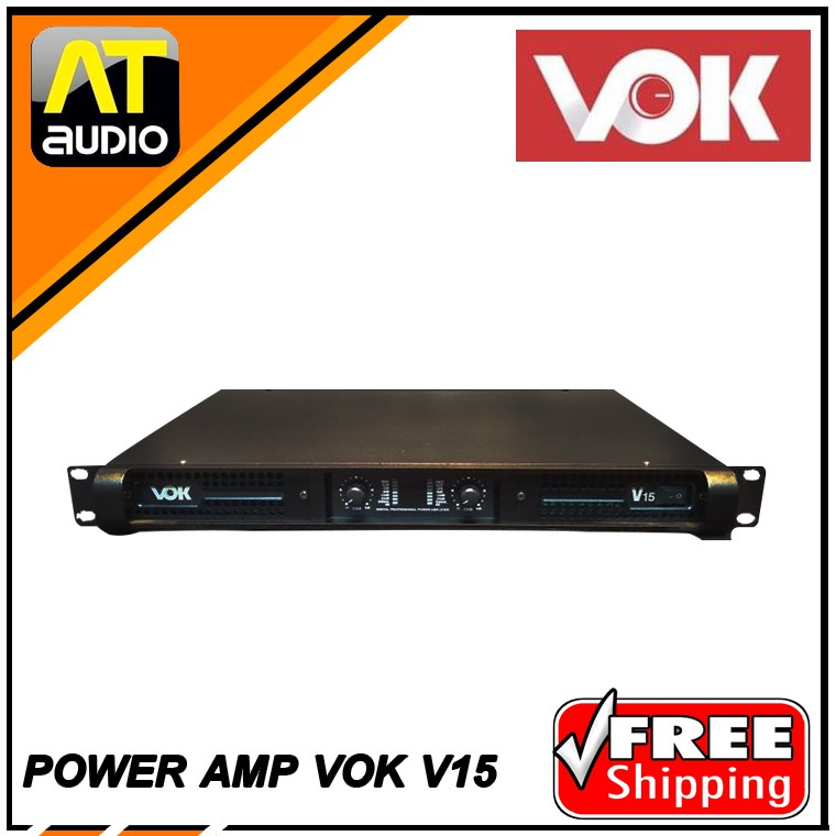 เครื่องขยายเสียง VOK รุ่น V15 เพาเวอร์แอมป์ แอมป์ สวิทชิ่ง สวิชชิ่ง ยี่ห้อ VOK รุ่น V15 V-15 ...