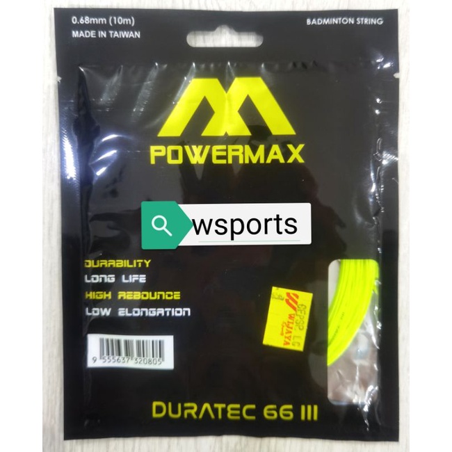 Powermax Power Max Duratec III 66 สายแบดมินตัน ของแท้ สีรุ้ง | Shopee ...