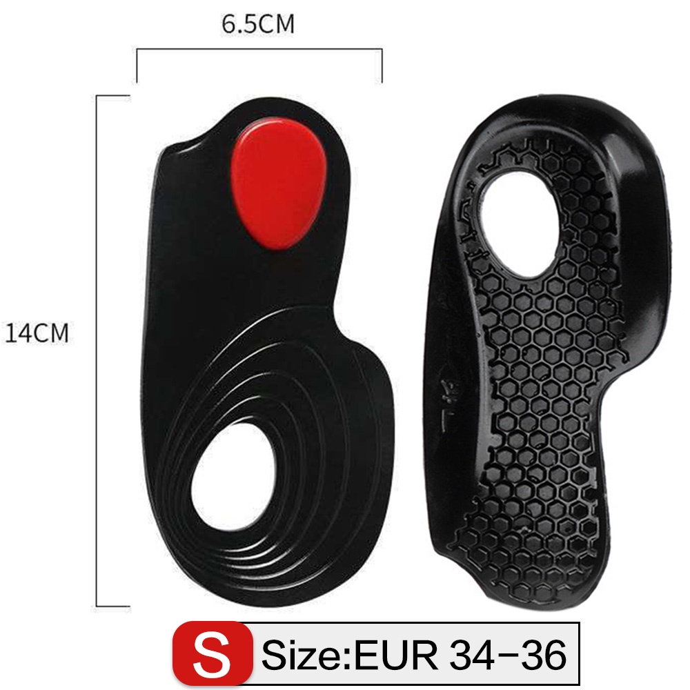 1 คู่ Flat Foot Corrector Gel Insole Cure เท้าแบน O/X ขา Arch รองรับ 3 ...