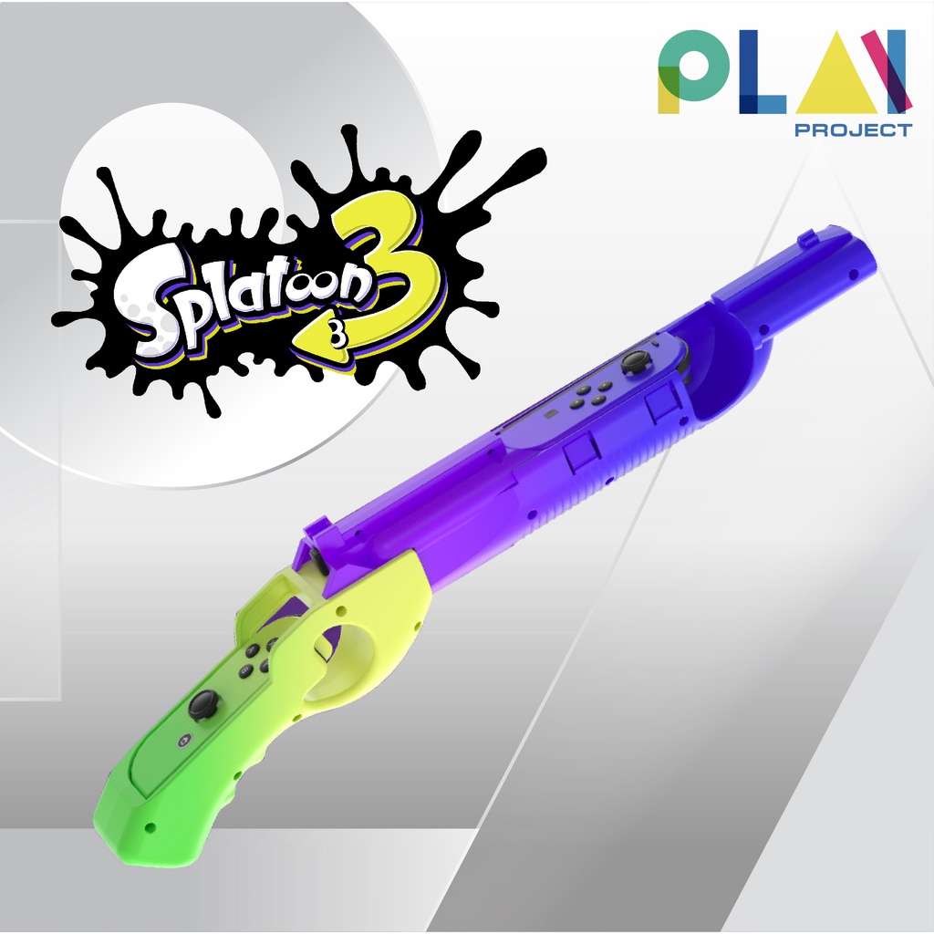 กริปปืน Splatoon 3 ใส่ Joy Con Nintendo Switch [กริปปืนใส่จอยคอน] [กริป ...