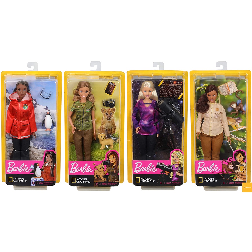 Barbie National Geographic Dolls ตุ๊กตาบาร์บี้ เนชั่นแนล จีโอกราฟฟิก ...