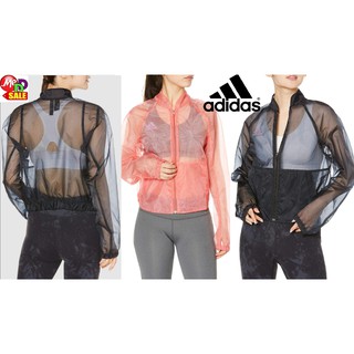 Adidas - ใหม่ เสื้อแจ็คเก็ตซีทรูทรงบอมเบอร์ เสื้อคลุมน้ำหนักเบา ADIDAS ...