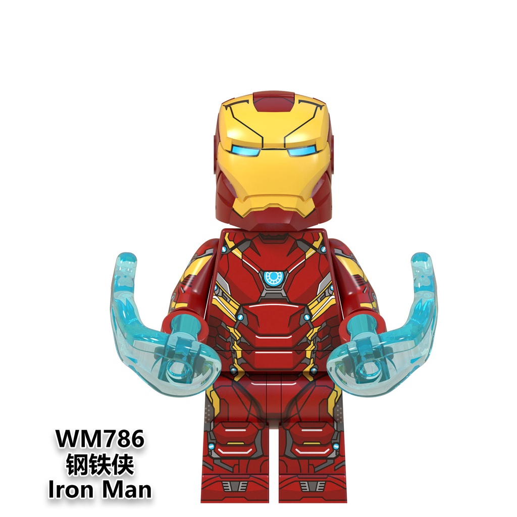 บล็อกตัวต่อฟิกเกอร์ Marvel The Avengers Series Iron Man Ant-Man Thanos ...