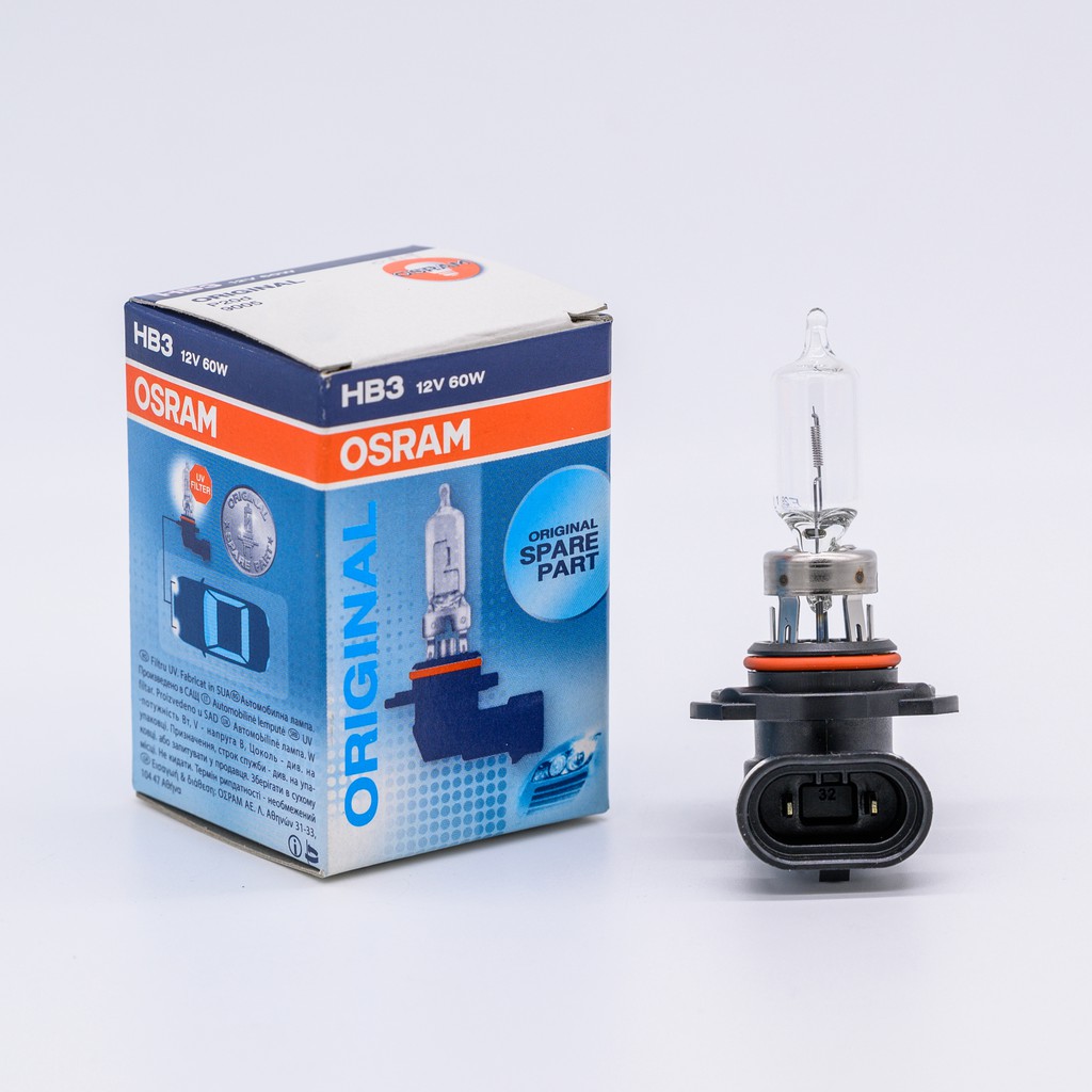 (ลดเพิ่ม40% ใส่โค้ด GRAD88 ลดสูงสุด80บาท)หลอดไฟ Osram HB3 12V 60W หลอดไฟหน้า, ไฟตัดหมอก, ไฟสูง ...