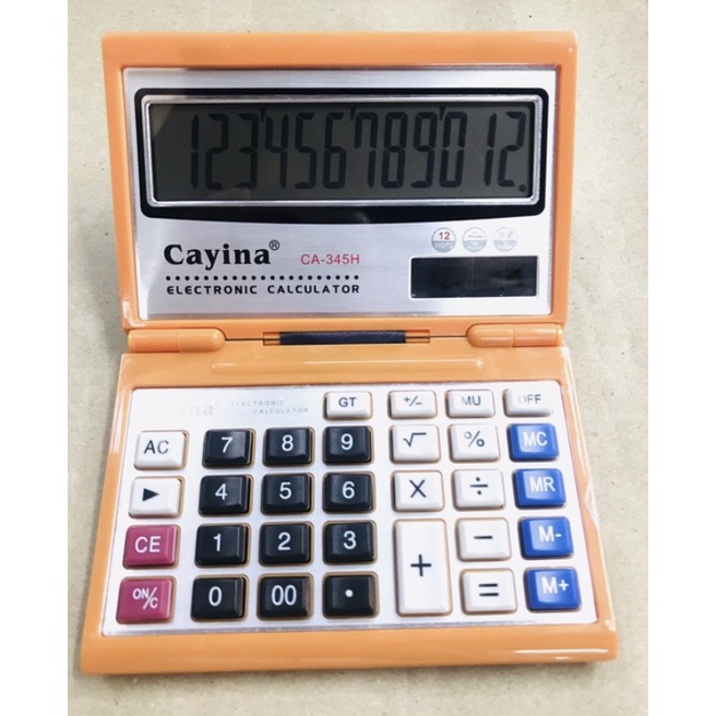 Cayina เครื่องคิดเลข พกพา เครื่องคิดเลขพับได้ ตั้งฃโต๊ะ ขนาดใหญ่ 12 ...