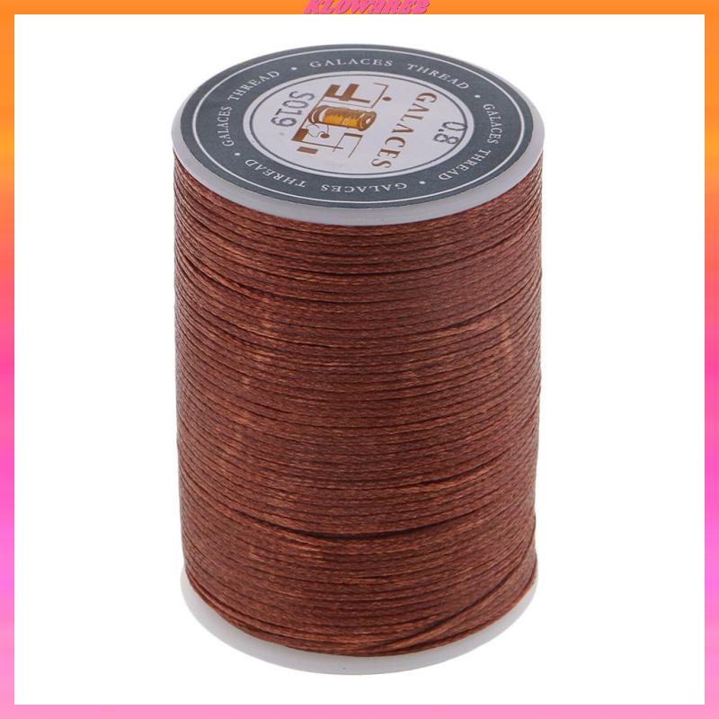 Red Waxed Polyester Thread 0.8mm Flat Hand Sewing Stitching Cord 90 ...
