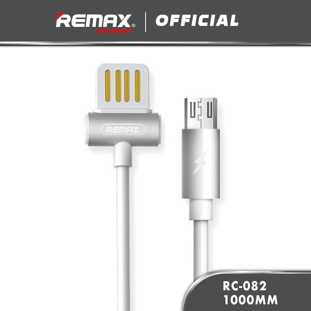 Remax RC-082 สายชาร์จเร็ว และสายเคเบิลข้อมูล (2.1A/1 เมตร) [ใช้ได้กับ ...