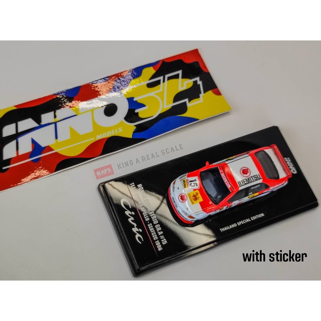 INNO64 MODEL HONDA CIVIC FERIO GR.A NO.15 TEAM SINGHA APOLLO - SEATCZC ...