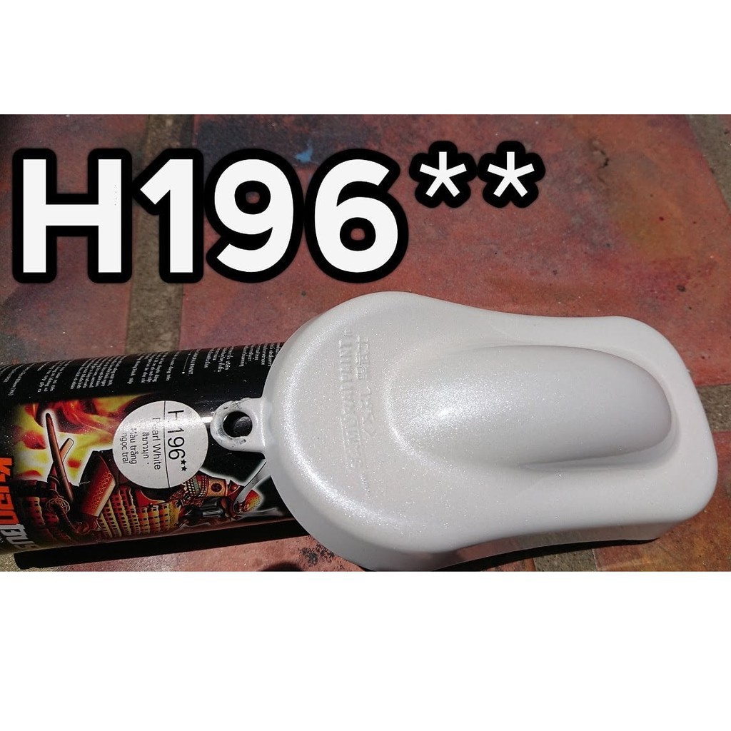 ↂ⊕สีสเปรย์ซามูไร SAMURAI H196 สีขาวมุก Pearl White | Shopee Thailand