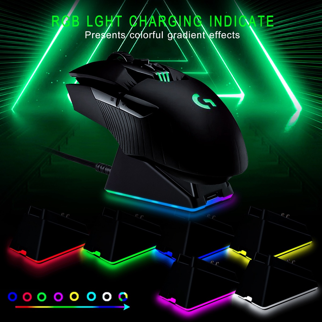 แท่นชาร์จเมาส์เกมมิ่งไร้สาย QI แบบเปลี่ยน สําหรับ Logitech G403 G703 PRO G903 GPW GPX | Shopee ...