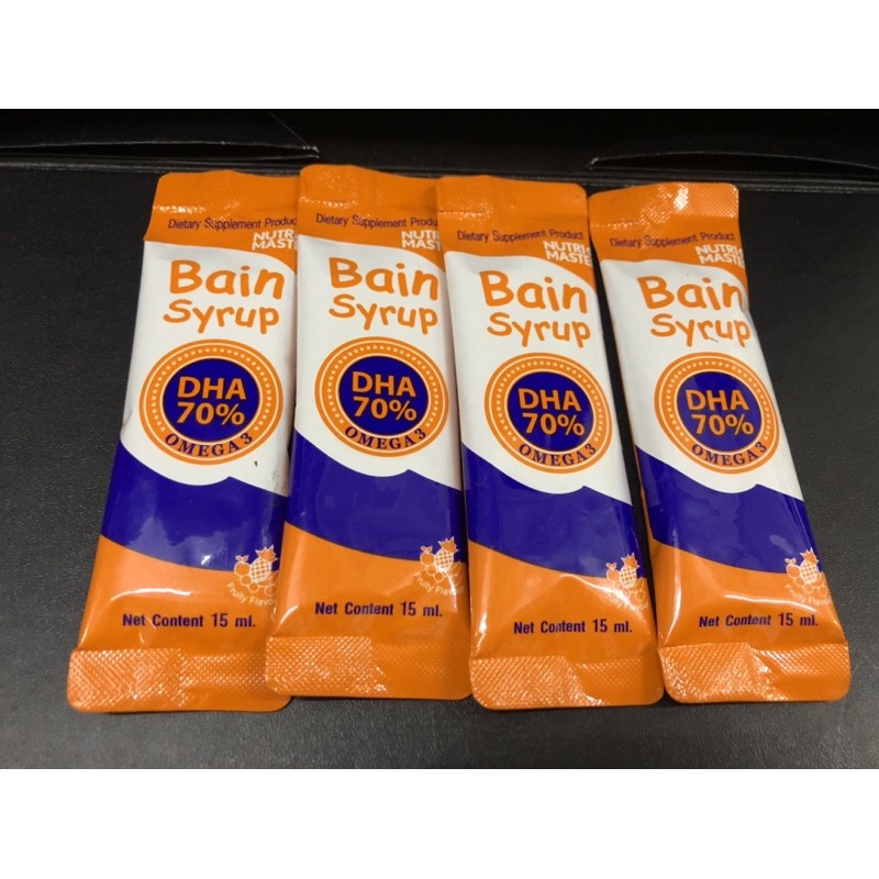4ซอง/100฿ รุ่นใหม่ แบบซอง Bain Syrup เบน ไซรัป แบบซอง 15 มล. | Shopee ...