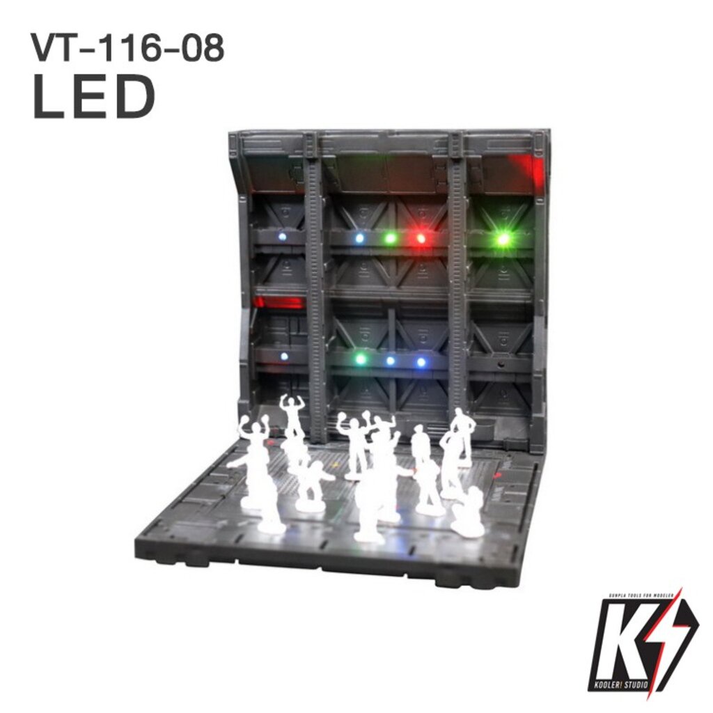 โรงเก็บกันดั้ม VT-116 พร้อมไฟ LED #ฉากโรงซ่อมกันดั้ม โรงซ่อมบำรุง CG ...