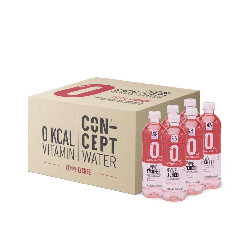 (ยกลัง 24 ขวด) CONCEPT WATER คอนเซ็ปต์วอเตอร์ 0 แคลอรี่ กลิ่นลิ้นจี่ ...
