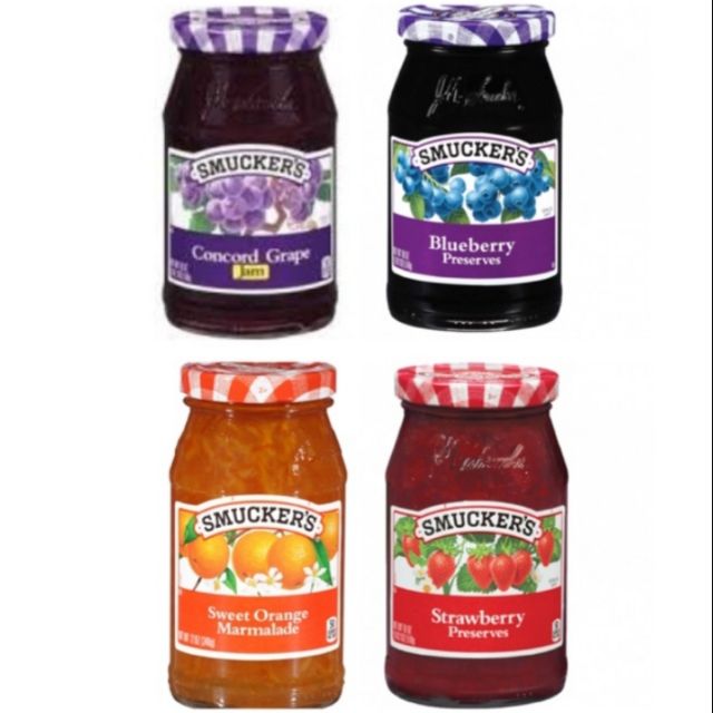 SMUCKER'SJAM สมัคเกอร์แยม รสส้ม แบล็คเบอรี่ สตอเบอรี่ | Shopee Thailand