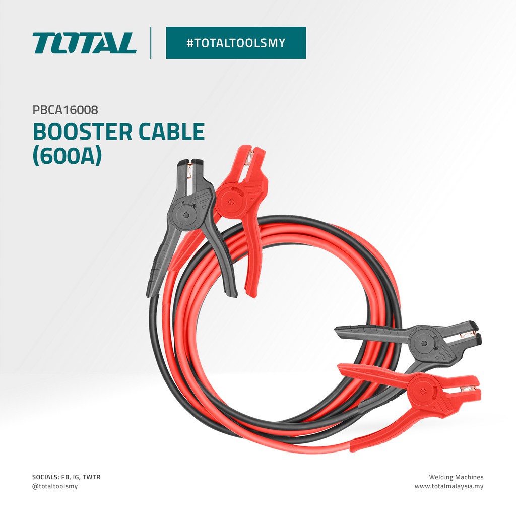 สายเคเบิลบูสเตอร์ TOTAL (600A) - PBCA16008 | Shopee Thailand