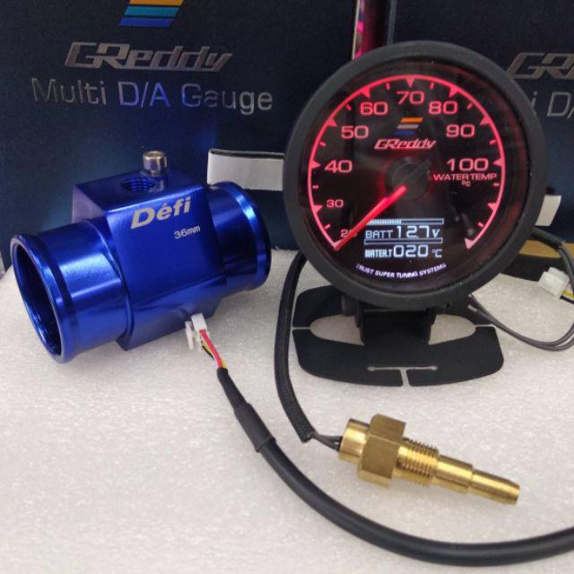 เกจวัดความร้อน Greddy 2 in 1 สามารถวัด watertemp. และ volt ได้ ตัวหน้า ...