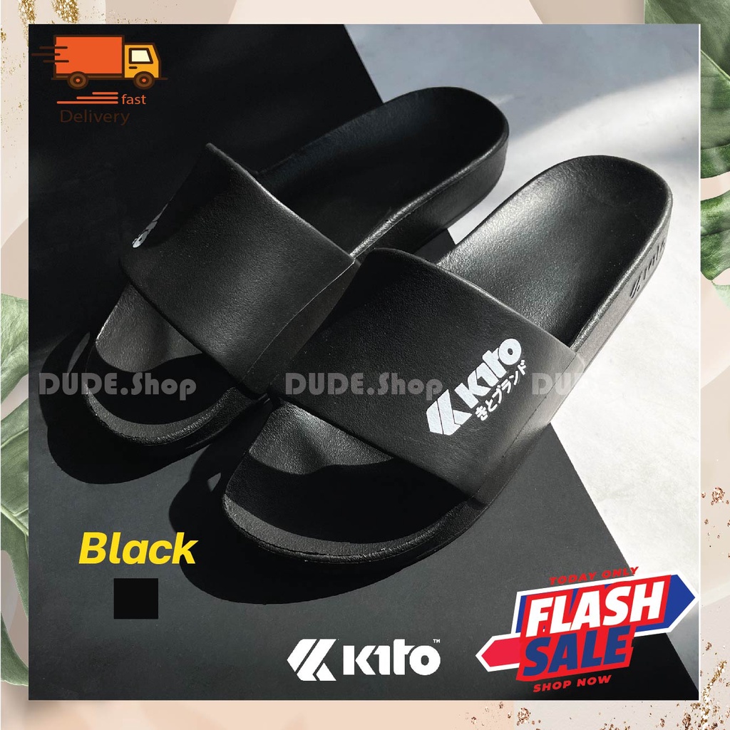 [AH98] Kito รองเท้าแตะ รองเท้าสวมกันน้ำ เบาสบาย ผู้ชาย ผู้หญิง พร้อมส่ง (ส่งไว-เก็บปลายทาง ...