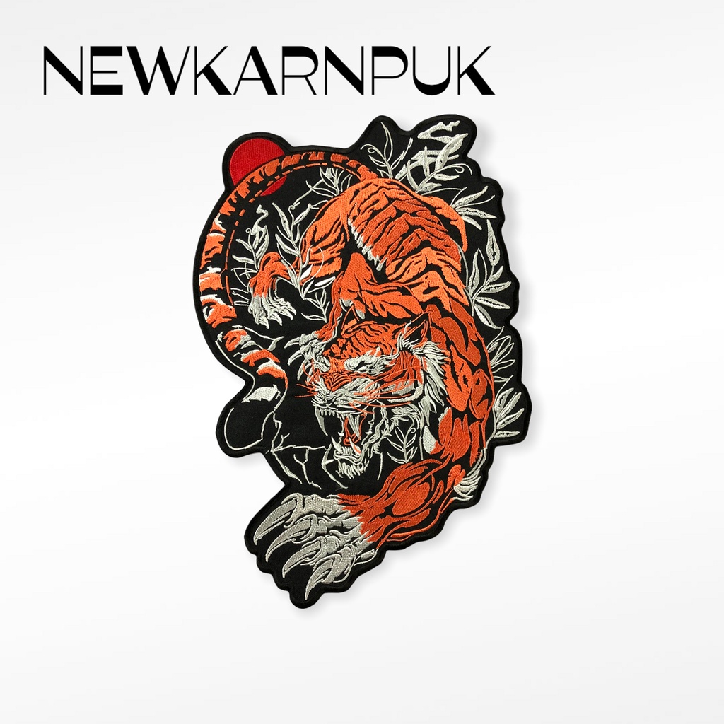 อาร์ม ตัวรีดติดเสื้อ ลาย Crawling Tiger | Shopee Thailand