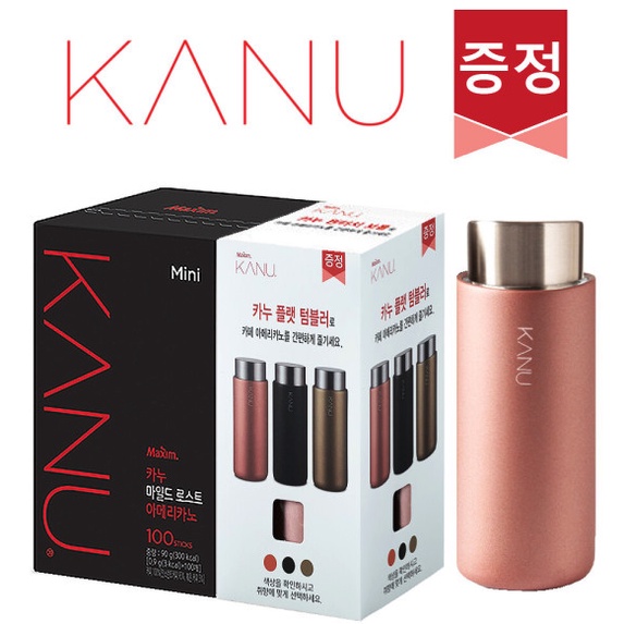 limited addition กาแฟเกาหลี maxim kanu mini dark roasted Instant ...