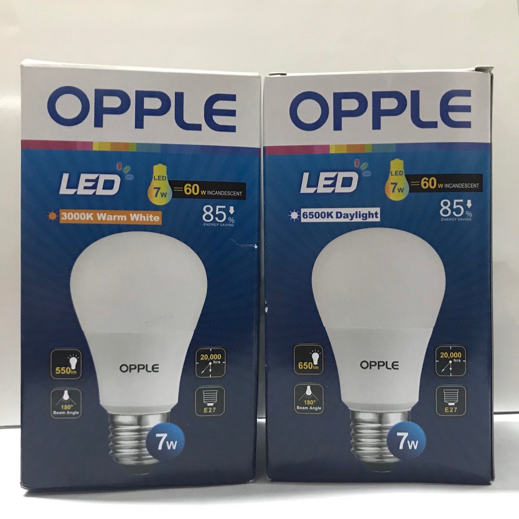 OPPLE :หลอดไฟ LED 7W , 9W ขั้ว E27 | Shopee Thailand