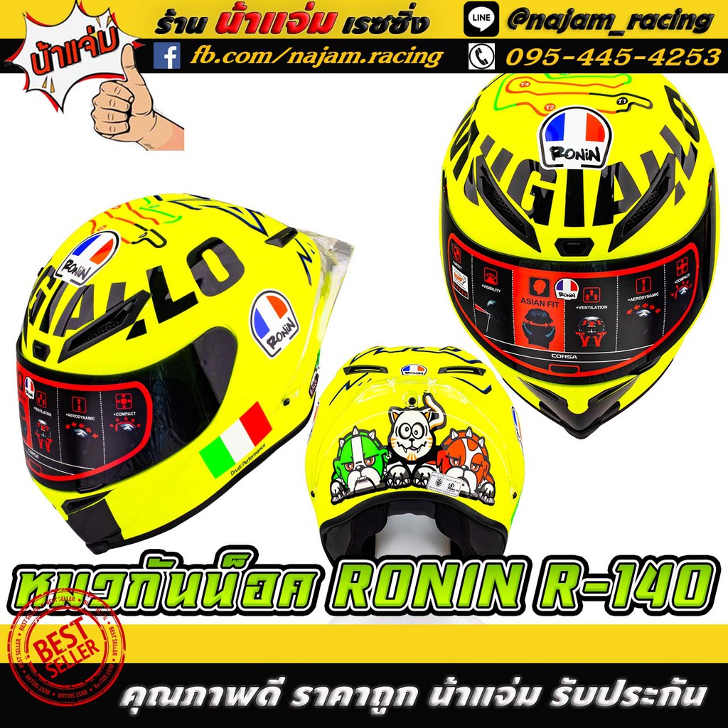 หมวกกันน็อค RONIN R-140 (MS1570 ) | Shopee Thailand