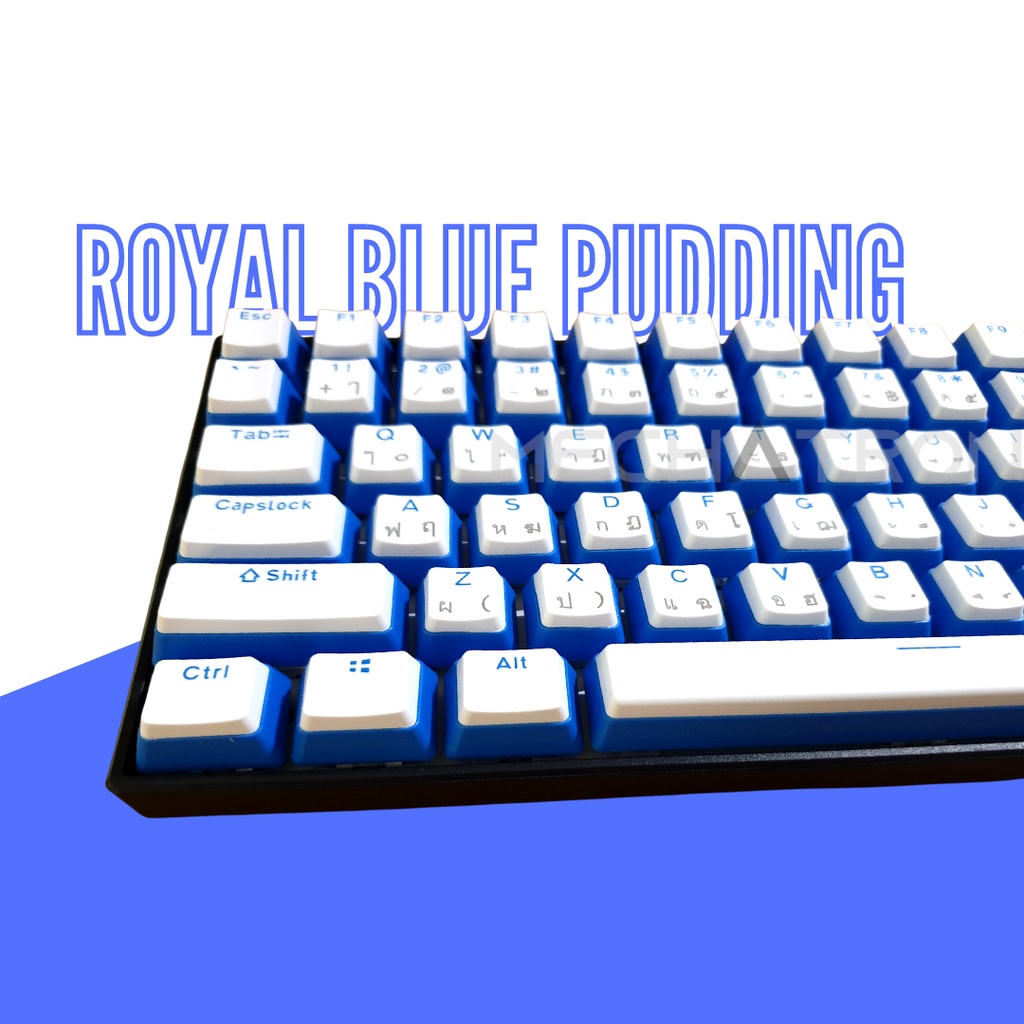 [Thai Keycaps] 156 Color Pudding Thai Keycap Double Layer ปุ่มคีย์แคป ...
